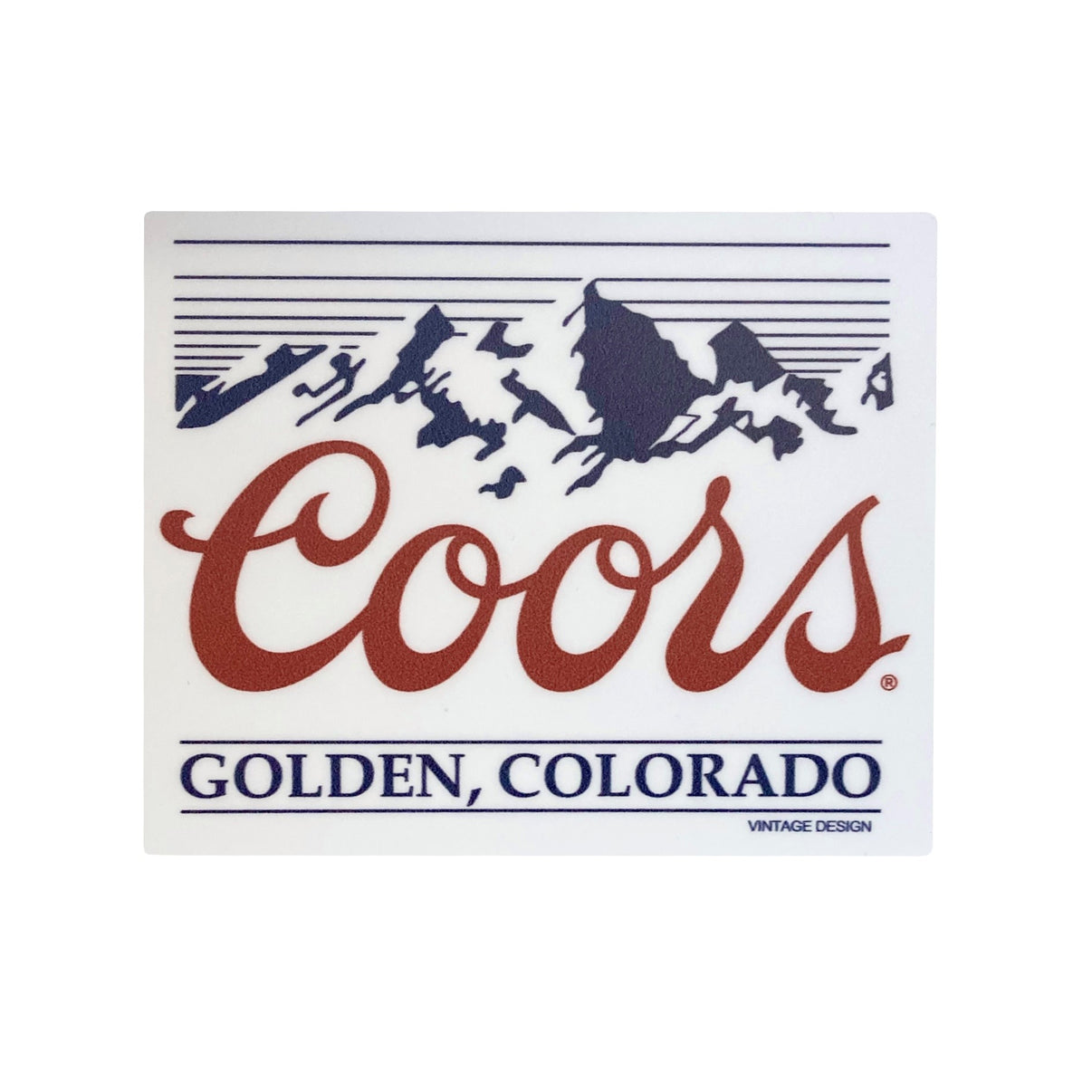 Vintage Mountain Logo Sticker – Coors Brewery
